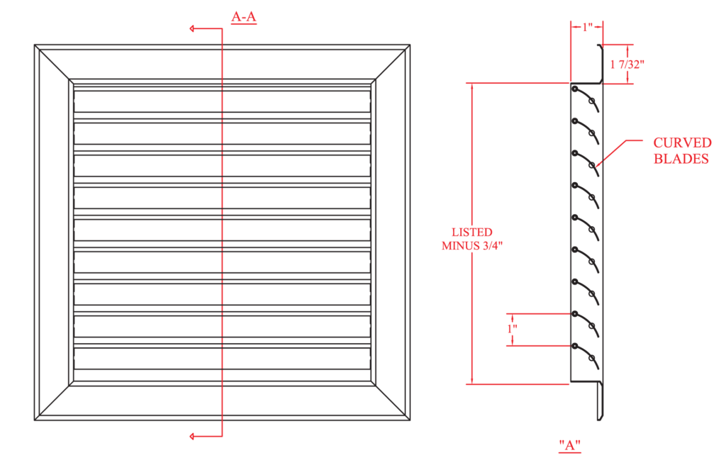 Return Grilles R45A Steel / R45L Aluminium | Verbet Industries LLC